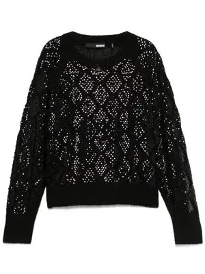 ROTATE BY BIRGER CHRISTENSEN Sequined Sweater