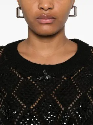 ROTATE BY BIRGER CHRISTENSEN Sequined Sweater
