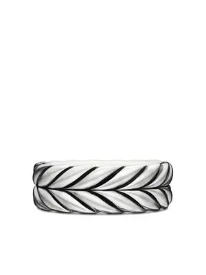 David Yurman Chevron Band Ring - Silver