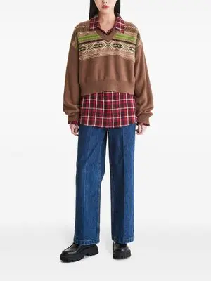 STUDIO TOMBOY Fair Isle Intarsia Knit Sweater