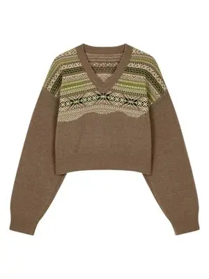 STUDIO TOMBOY Fair Isle Intarsia Knit Sweater