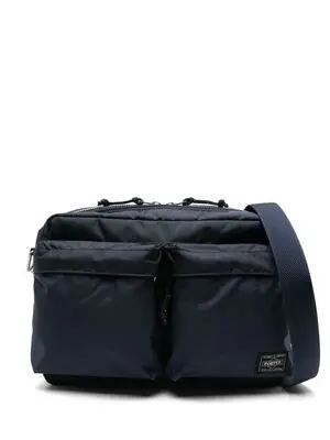 PORTER-YOSHIDA & CO Logo-tag Shoulder Bag - Blue