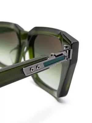 Dita Grandmaster-nine Square-frame Sunglasses - Green