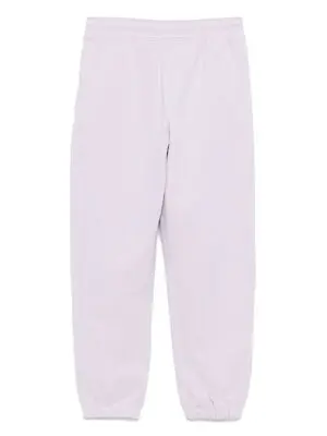 Dkny Embroidered-logo Track Pants - Purple