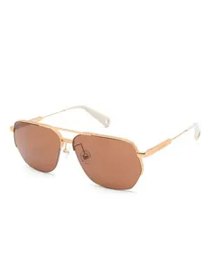 Jacquemus The Aviador Sunglasses - Gold