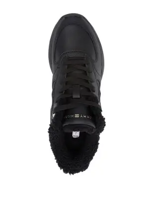 Tommy Hilfiger Faux Shearling-trim Sneakers
