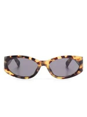 Jacquemus Jacquemus Ovalo Sunglasses Brown