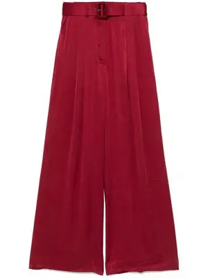 Zimmermann Tuck Trousers - Red