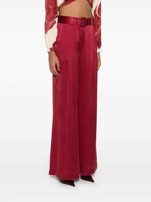 Zimmermann Tuck Trousers - Red