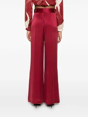 Zimmermann Tuck Trousers - Red