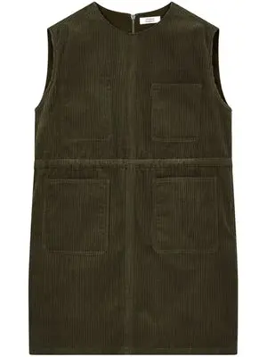 STUDIO TOMBOY Corduroy Sleeveless Dress - Green