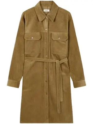 STUDIO TOMBOY Corduroy Shirt Dress - Neutrals