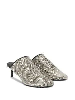 JIL SANDER Sequin-mesh Mules