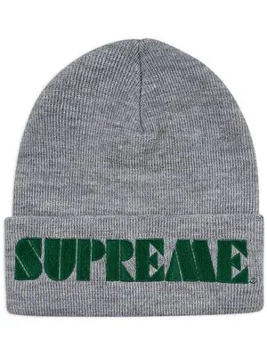 Supreme Stencil Beanie - Grey
