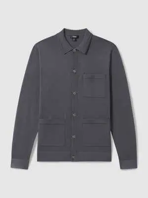 REISS Munich Wool Button-through Cardigan