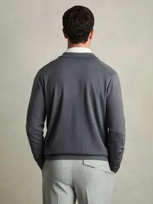REISS Munich Wool Button-through Cardigan
