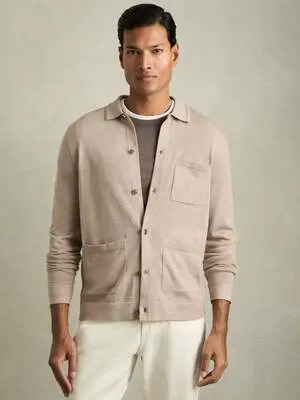 REISS Munich Wool Button-through Cardigan