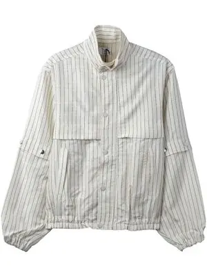 WINNIE N.Y.C Striped Bomber Jacket