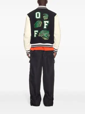 Off-White Logo-appliqué Bomber Jacket