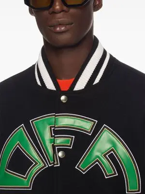 Off-White Logo-appliqué Bomber Jacket