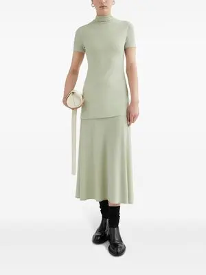 JIL SANDER High-neck Midi Dress - Green