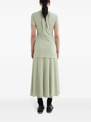 JIL SANDER High-neck Midi Dress - Green