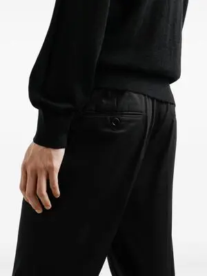Dolce & Gabbana Mid-rise Slim-fit Trousers - Black
