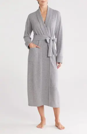 Nordstrom Cashmere Robe Grey Heather