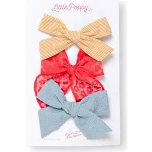 LITTLE POPPY CO Bow Clip Set - The Dahlia