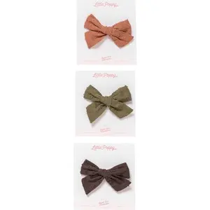 LITTLE POPPY CO Little Poppy Co. Bow Clip Set The London