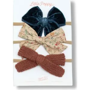 LITTLE POPPY CO Headband Bow Set - The Amelia