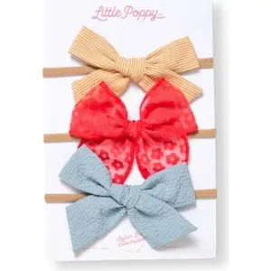 LITTLE POPPY CO Headband Bow Set - The Dahlia