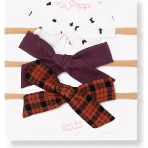 LITTLE POPPY CO Headband Mini Bow Set - The Willow