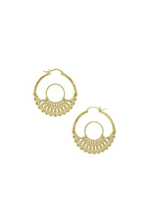 ASTOR & ORION Iris Hoop Earrings - Gold