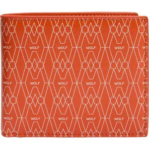 Wolf Signature Billfold And Coin - Orange