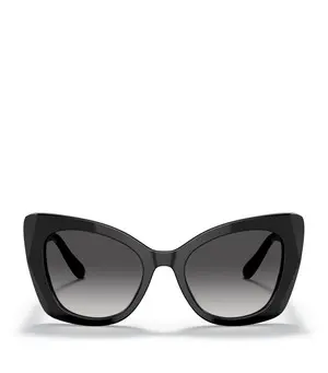 Dolce & Gabbana Acetate Cat-eye Sunglasses - Black