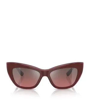 Dolce & Gabbana Acetate Cat-Eye Sunglasses Red