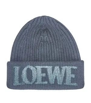 Loewe Wool-blend Beanie - Grey