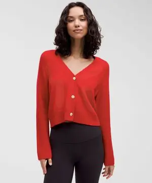 Lululemon Slim-fit Cashmere Cardigan