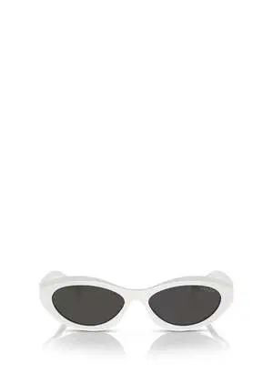 Prada Oval Sunglasses - Black / Talc
