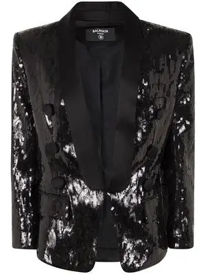 BALMAIN V-Neck Tailored Jacket