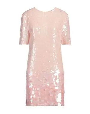 P.a.r.o.s.h Mini Dress With Sequins And Appliqués - Pink