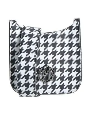 Save My Bag Houndstooth Scuba Crossbody Bag - Off White