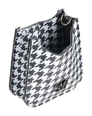 Save My Bag Houndstooth Scuba Crossbody Bag - Off White