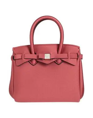 Save My Bag Shopper Bag With Bow Detail - Brick
