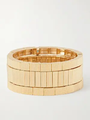 ROXANNE ASSOULIN The Florentine -tone Bracelets Set - Gold