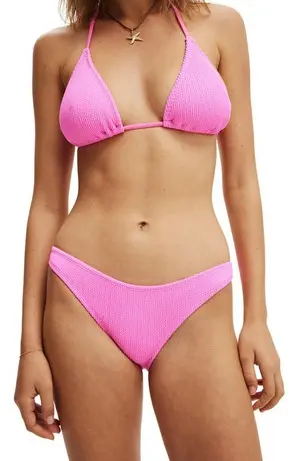 Cotton:on COTTON ON BODY Full Bikini Bottom Knockout Pink Crinkle