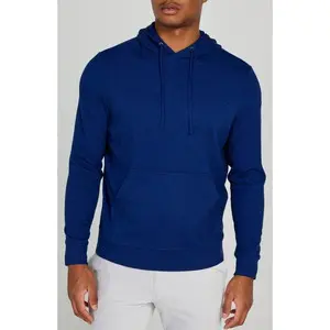 REDVANLY Irving Flannelsport Hoodie - Navy