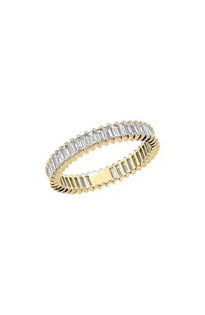 Lana Jewelry 14k Gold Baguette Diamond Eternity Band Ring - Yellow