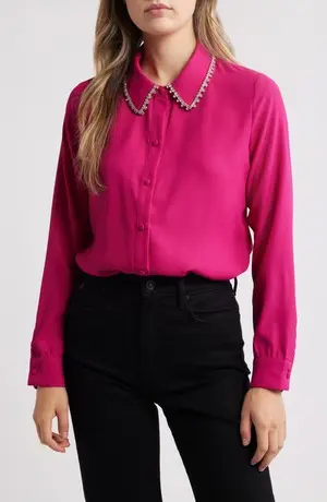 Nikki Lund Spread Collar Tops